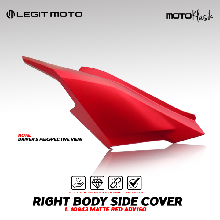 LEGITMOTO GENUINE HONDA ADV 160 BODY SIDE COVER MATTE FINISHED FAIRING ...