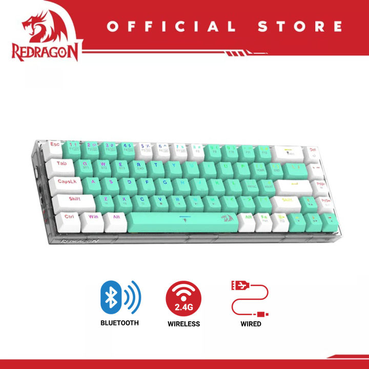 Redragon K631RGB CASTOR PRO Support Bluetooth wireless 2.4G USB 3 mode ...