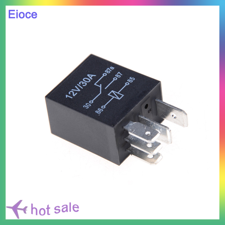 Eioce DC 12V 5 Pins 30A Automotive Changeover Relay Car Bike Relay ...