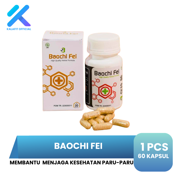 Baochi Fei Obat Bronkitis, Batuk Berdahak, Sesak Nafas Herbal 30 & 60 ...
