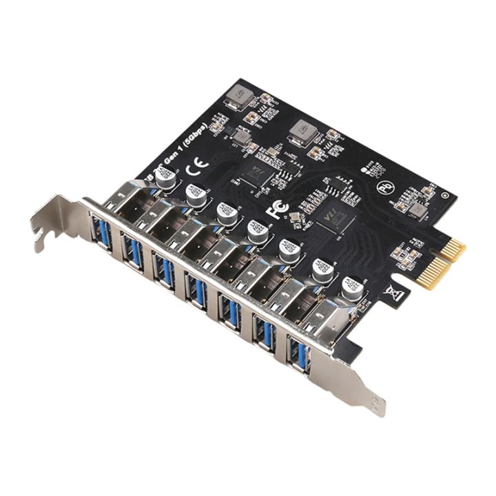 PCI-E Expansion Card 7 Port USB 3.2 GEN1 5Gbps Pcie PCI-E PCI-Express ...