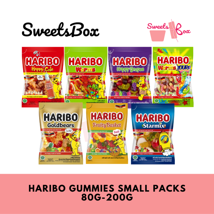 Sweetsbox | HARIBO Halal Gummy Candy 80g-200g - Original Packaging | Lazada