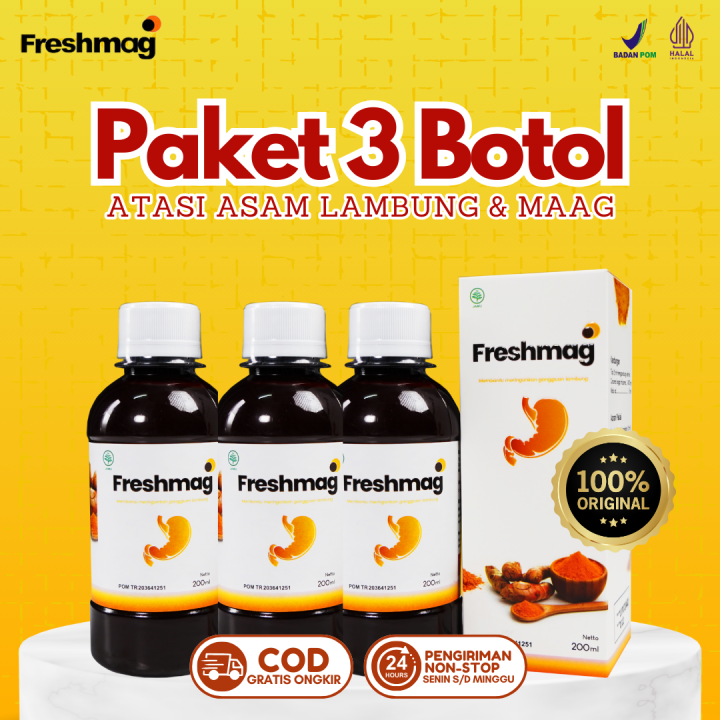 Freshmag Original 3 Botol - Madu | Mengobati Segala Macam Masalah ...