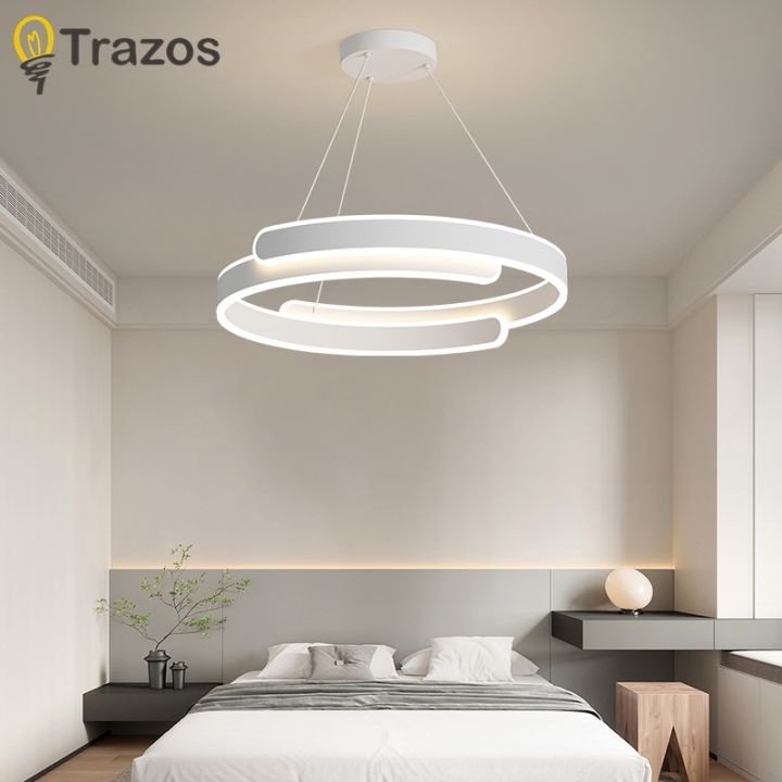 TRAZOS Modern Led Ceiling Lights Chandelier Home Lighting Brushed Large ...