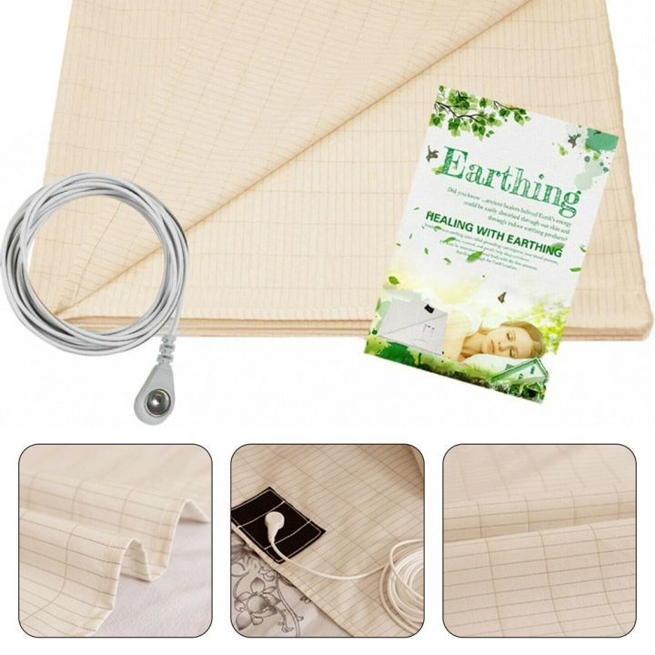 1 Pc High Quality Bed Earthing Grounding Sheet Mat & Conductive Copper ...