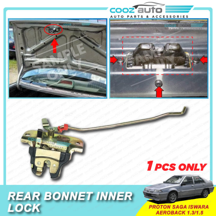 Proton Saga Old Iswara Rear Bonnet Inner Lock (Aeroback) | Lazada
