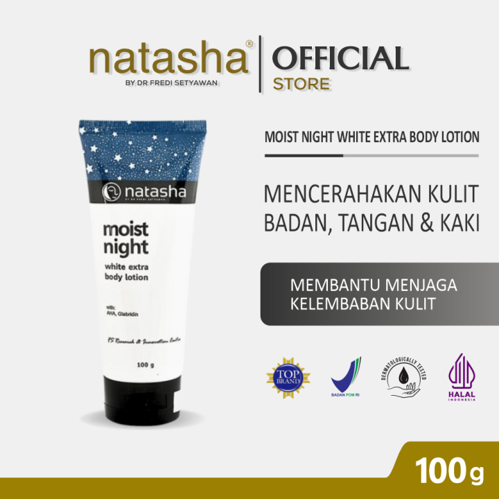 Natasha Moist Night White Extra Body Lotion - Lotion pencerah | Lazada ...