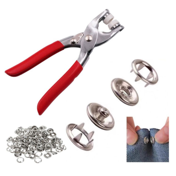 Five-jawed buckle pliers Metal concealed hollow buckle installation ...