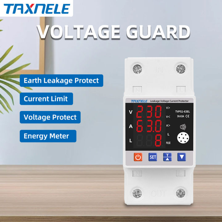 63A Automatic Reconnect Circuit Breaker Over And Under Voltage Over ...