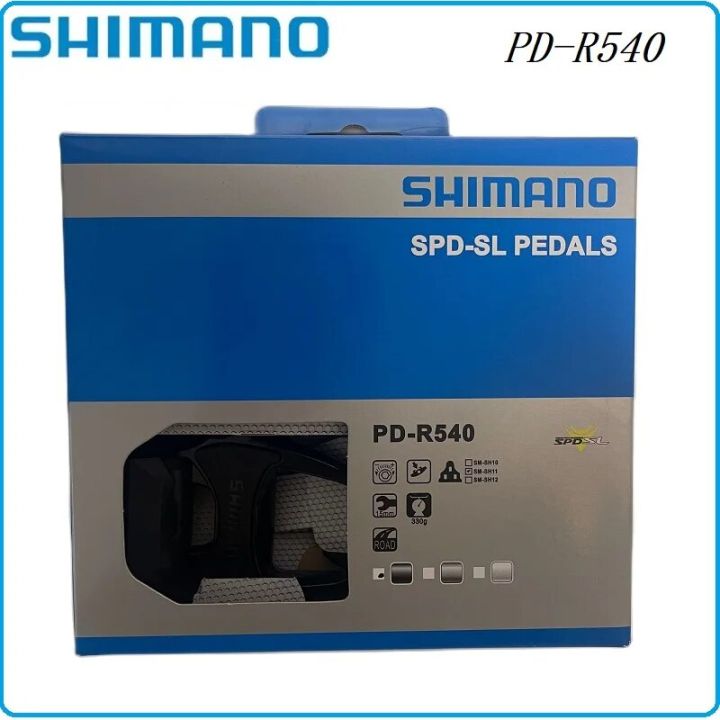 SHIMANO SPD PD-R540 Pedal Road Bikes Self-locking Pedals with SH11 ...