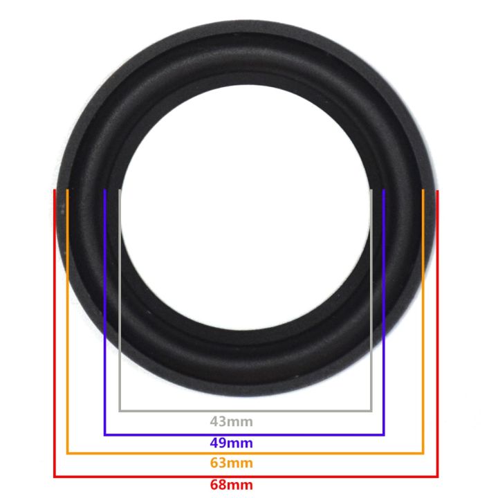 2.5 inch Rubber Speaker Surround Edge Woofer Repairing Folding Edge ...