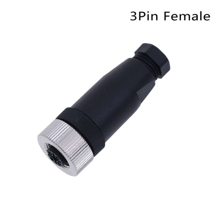 [Clark Carrida] 1Pc M12 sensor connector 3/4/5 pin male/female straight ...