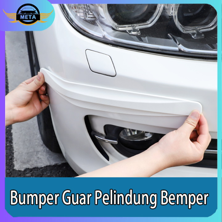 Pelindung Bumper Mobil Universal 2 Pcs Bumper Guard Carbon Stiker ...