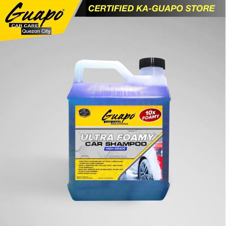 Guapo Car Care Ultra Foamy Car Motorcycle Shampoo High-Grade 10x Foamy ...