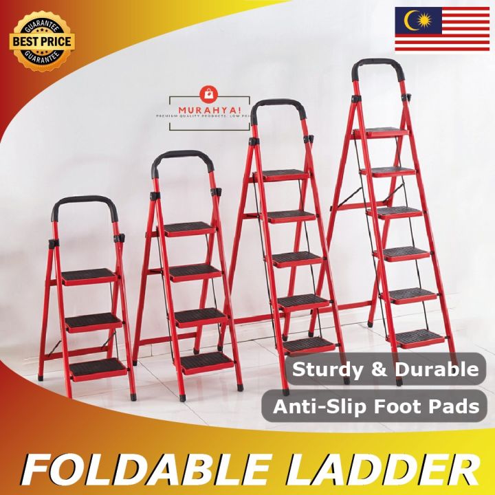 Tangga lipat foldable ladder folding multifunctional Heavy Duty steel ...