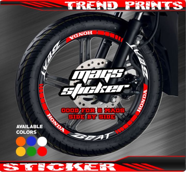 HONDA BEAT MAGS STICKER DECALS set | Lazada PH