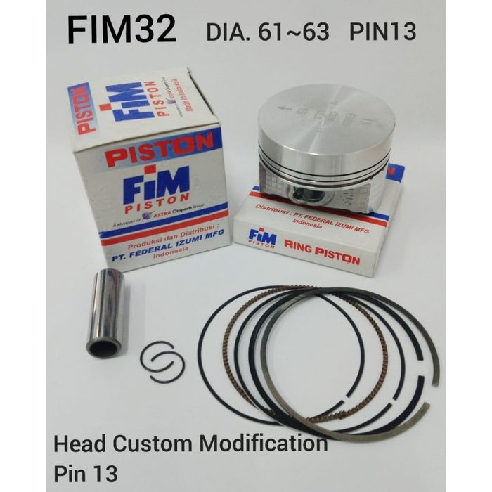 FIM32 FIM PISTON KIT Modifikasi Basic Pen 13 (Dome Mentah) | Lazada ...