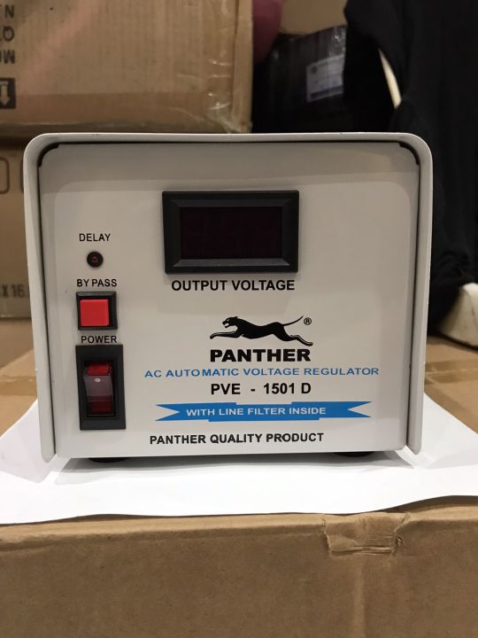 Panther PVE 1501 D AVR Relay Type, 1500 Watts Output 220V AC with 3-5 ...