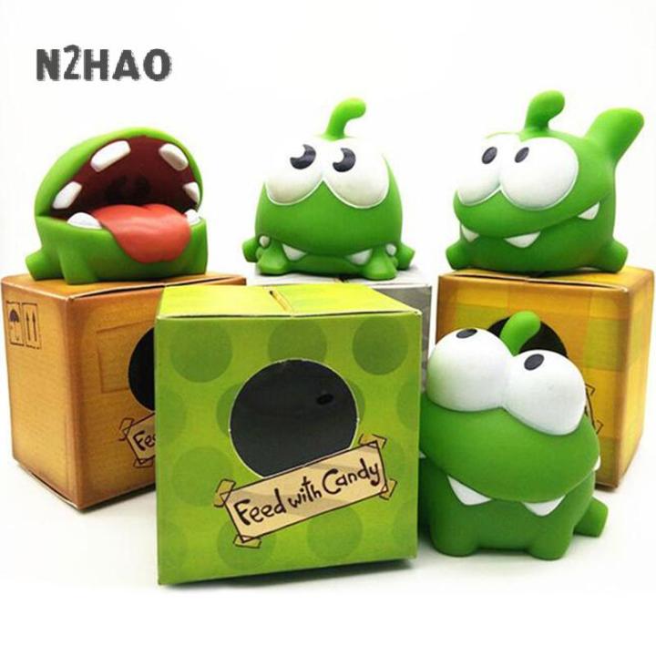 XUNYU4 Rope Frog Vinyl Rubber Games Doll OM NOM Candy Gulping Monster ...