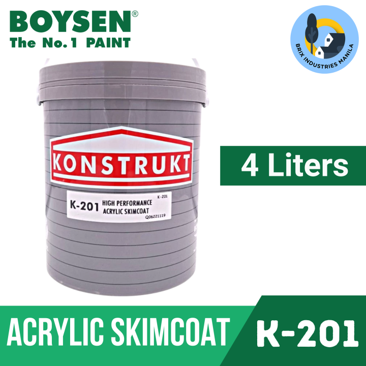 Boysen Konstrukt Permaplast K-201 4 Liters (Gallon) High-Performance ...