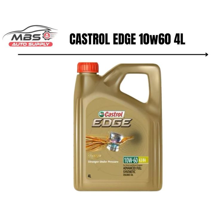 Castrol EDGE 10W60 4L Fully Synthetic Engine Oil 100% Original ...