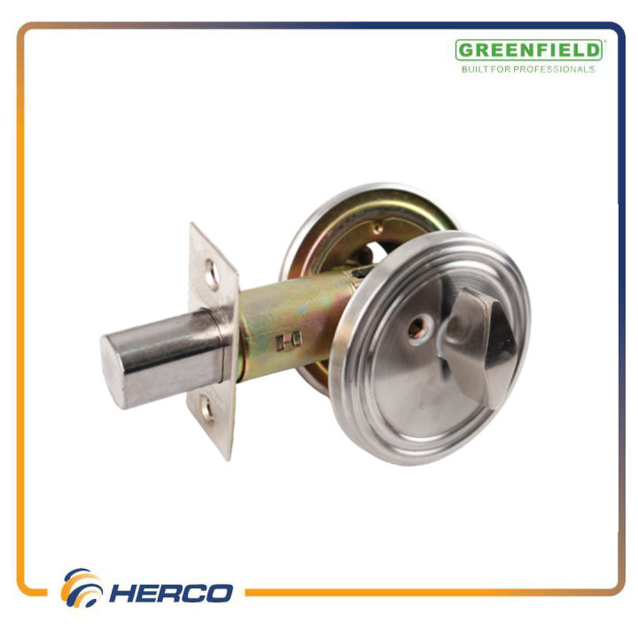 Greenfield Single Cylinder Deadbolt Satin Stainless Steel Finish (Us32D ...