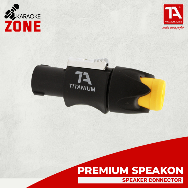 Titanium Audio Speak on / Premium connector / Speaker Connector ...