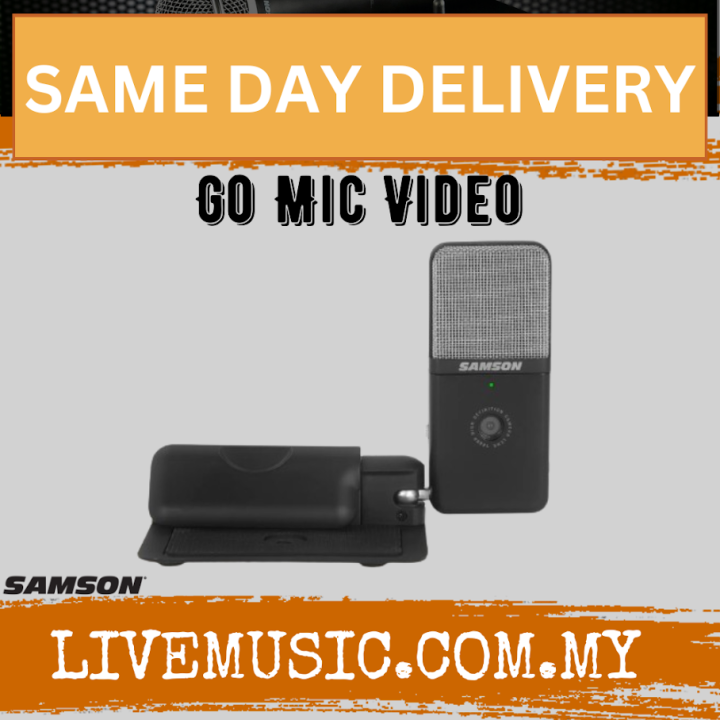 Samson Go Mic Video Portable USB Microphone with HD Webcam | Lazada