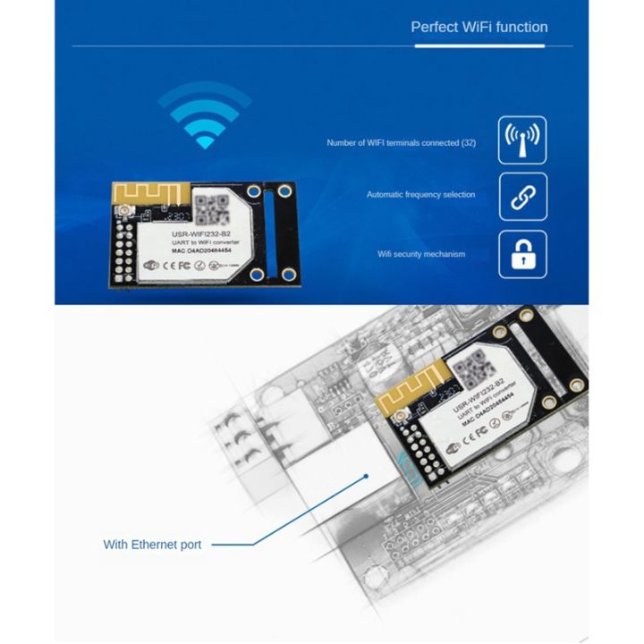 UART to WiFi/Ethernet Modules Embedded TTL Serial to Wifi Module Support Modbus RTU to Modbus ...