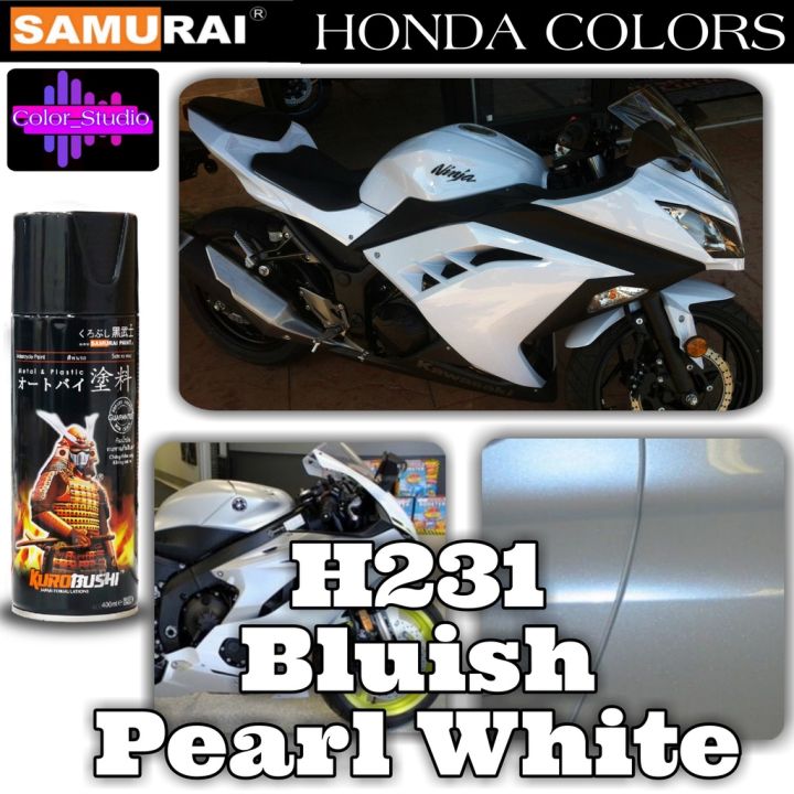 SAMURAI SPRAY PAINT H231 Bluish Pearl White Honda- COD | Lazada PH