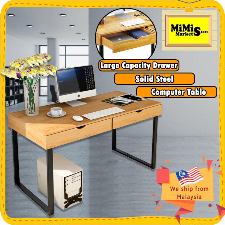 𝓦𝓐𝓡𝓡𝓐𝓝𝓣𝓨★Large Capacity Simple Modern Computer Desk Study Table Home ...