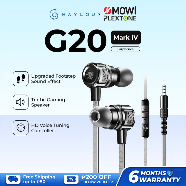 Plextone G20 Mark IV Gaming Earphone Sound Effect Technology Noise ...