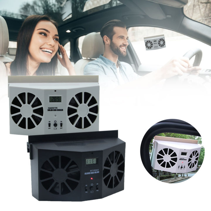 Qaao[Ready Stock]Car Ventilator Solar Powered Car Exhaust Fan Cools ...