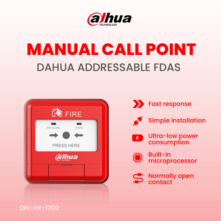 DHI-HY-1200 Dahua addressable fdas Manual call point | Lazada PH