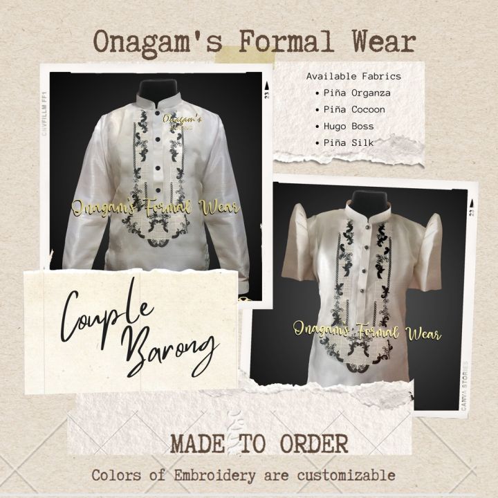 【The New】 filipiniana Filipiniana Dress and Barong Tagalog ( Couple ...