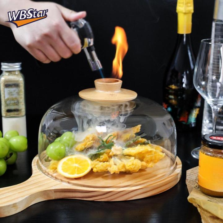 WBStar Glass Smoker Smoking Dome Dish Cover Portable Transparent ...