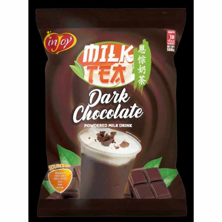 Injoy milktea DARK CHOCOLATE powdered milk drink | Lazada PH