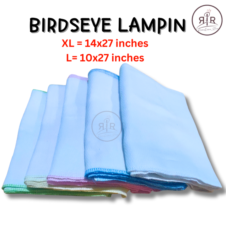 3/6/12 PCS Birdseye Lampin Cloth Diaper for Baby Soft Absorbent Pahaba ...