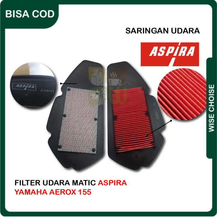 ASPIRA Saringan Filter Udara Yamaha AEROX 155 LEXI Original | Lazada ...