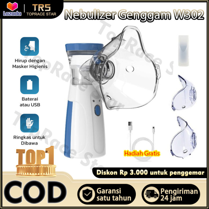 Beli 1 Gratis 1 ！！！Alat Terapi Pernapasan Handheld Inhaler Nebulizer ...