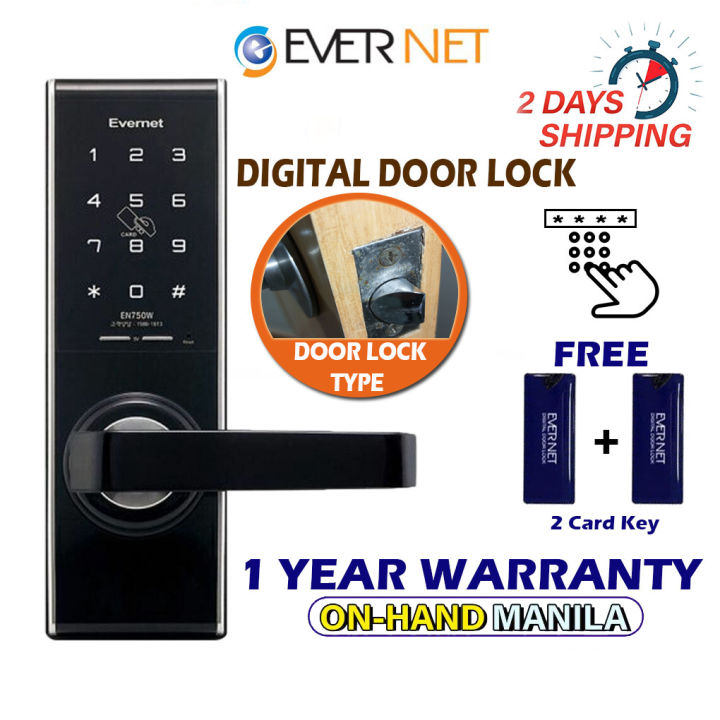 Evernet Smart Doorlock EN750W Digital Doorlock *KOKOGO1* | Lazada PH