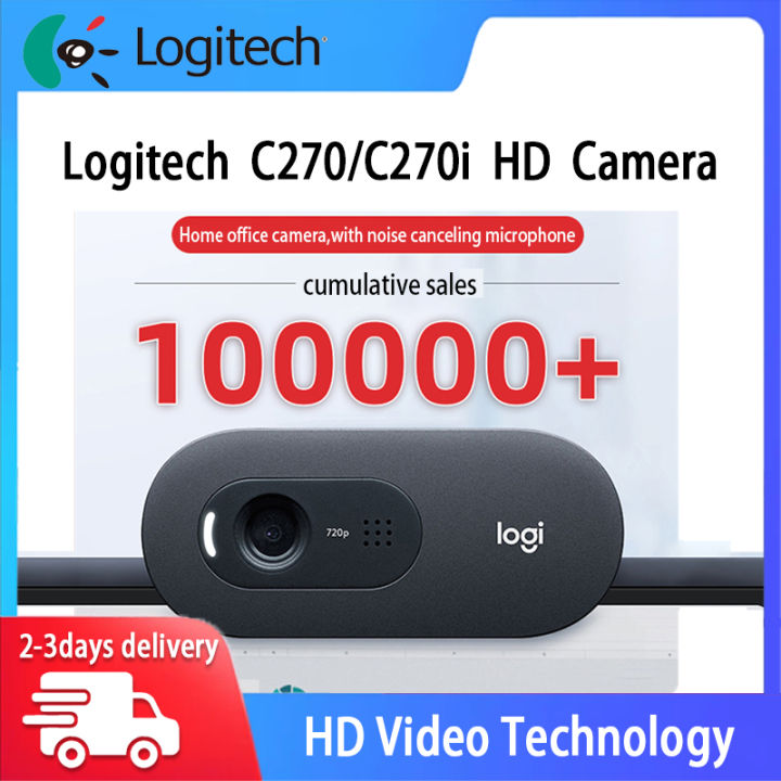 Logitech C270/C270i HD Webcam, HD 720p/30fps, Widescreen HD Video ...