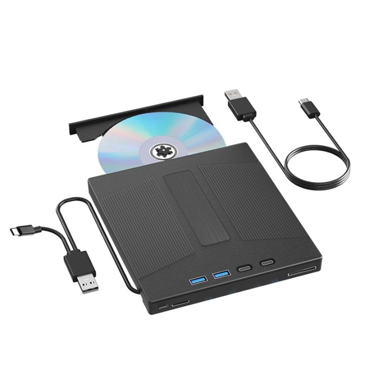 7 in 1 BD/CD DVD External Optical Drive, 100G Read Write Blu Ray Disc ...