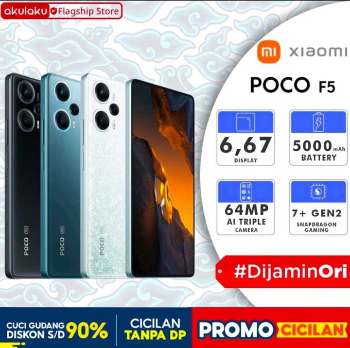 POCO F5 RAM 12/256GB , 8/256GB GARANSI RESMI INDONESIA SNAPDRAGON 7+GEN ...