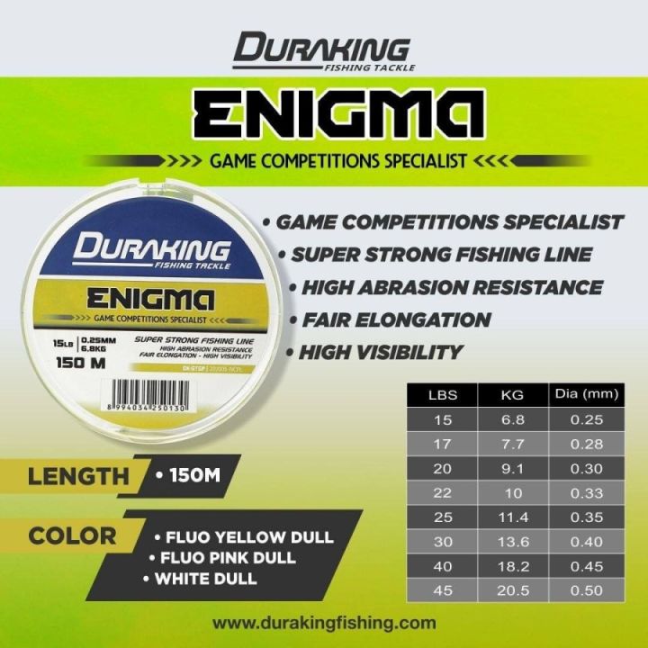 Senar Pancing Galatama Duraking ENIGMA DURA KING Strong Fishing Line ...