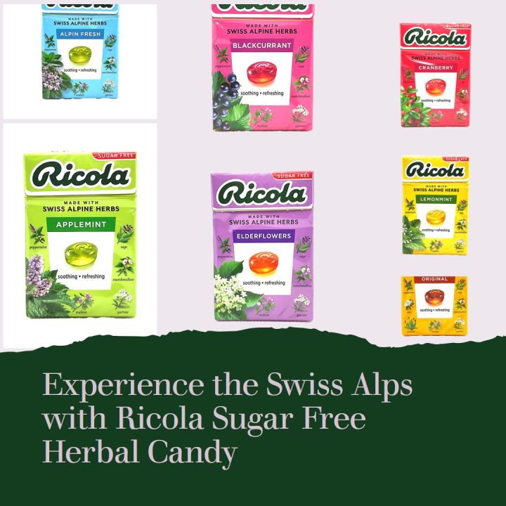 RICOLA SUGAR FREE HERBAL CANDY 40G | Lazada Singapore