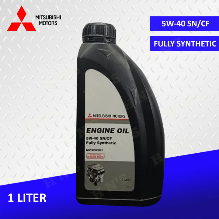 Mitsubishi Genuine Motor Oil Fully Synthetic 5W-40 SN/CF 1L ( 1 Liter ...