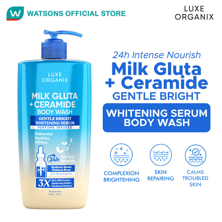 LUXE ORGANIX Milk Gluta + Ceramide Gentle Bright Whitening Serum ...