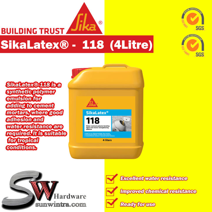SIKA SIKALATEX 118 4 LITRE/SUSU SIKA 118 4L | Lazada