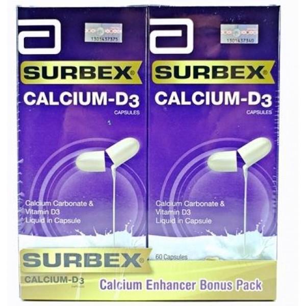ABBOTT SURBEX BIO ENHANCED CALCIUM D3 CAP 60s x 2 EXP 1/2025 | Lazada